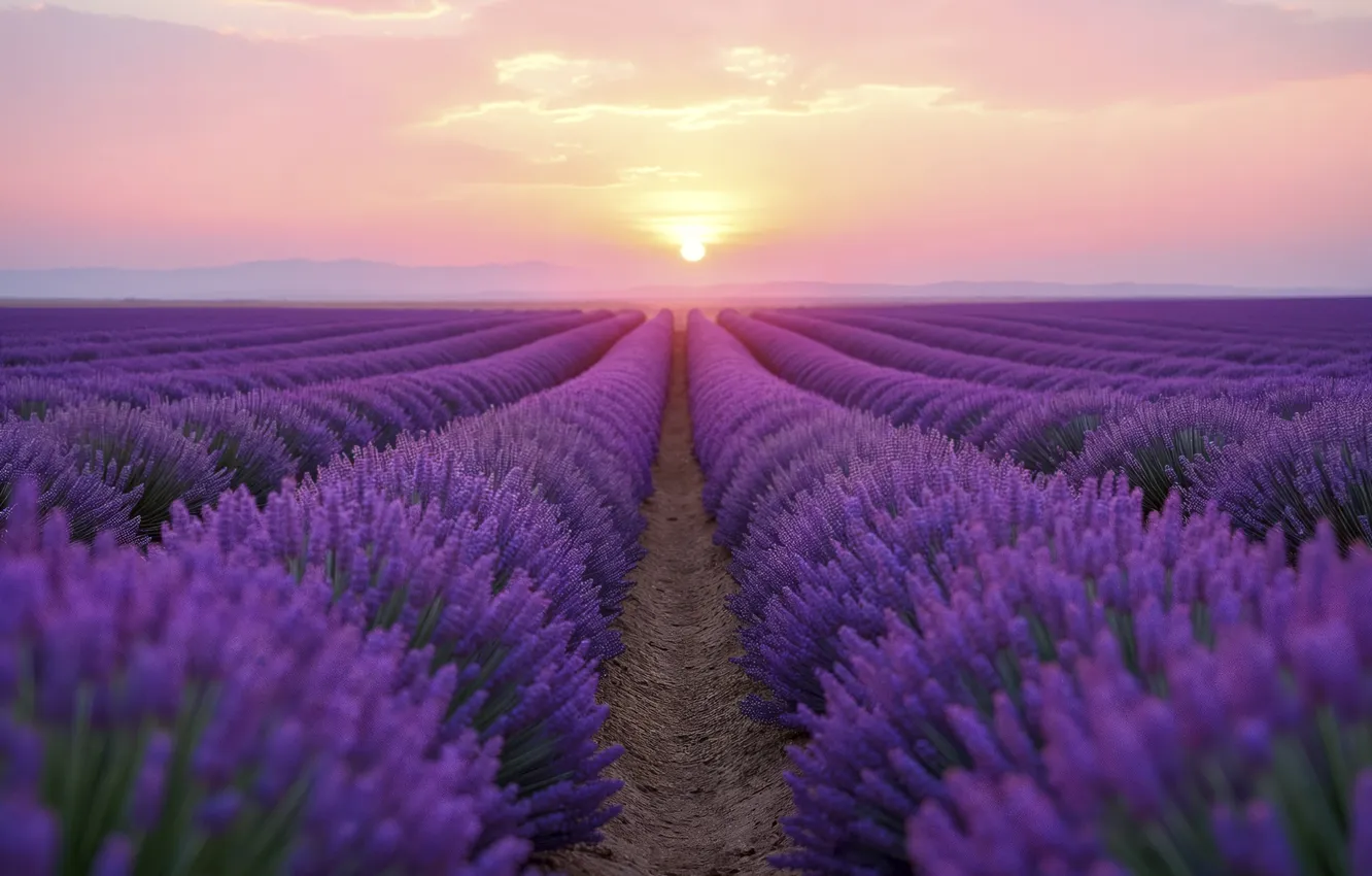 Wallpaper flowers, spring, flowering, field, blossom, flowers, lavender ...