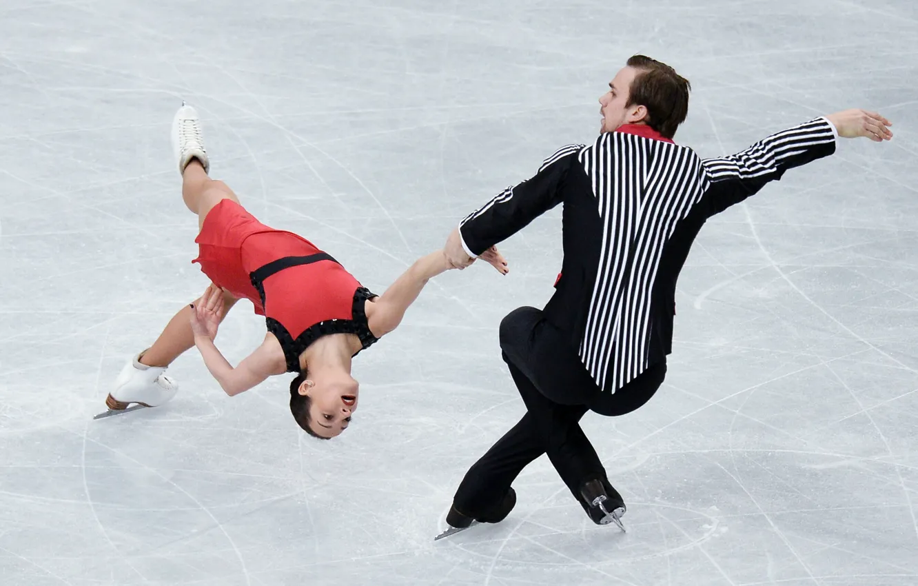 Wallpaper ice, rotation, Japan, figure skating, skaters, Ksenia ...