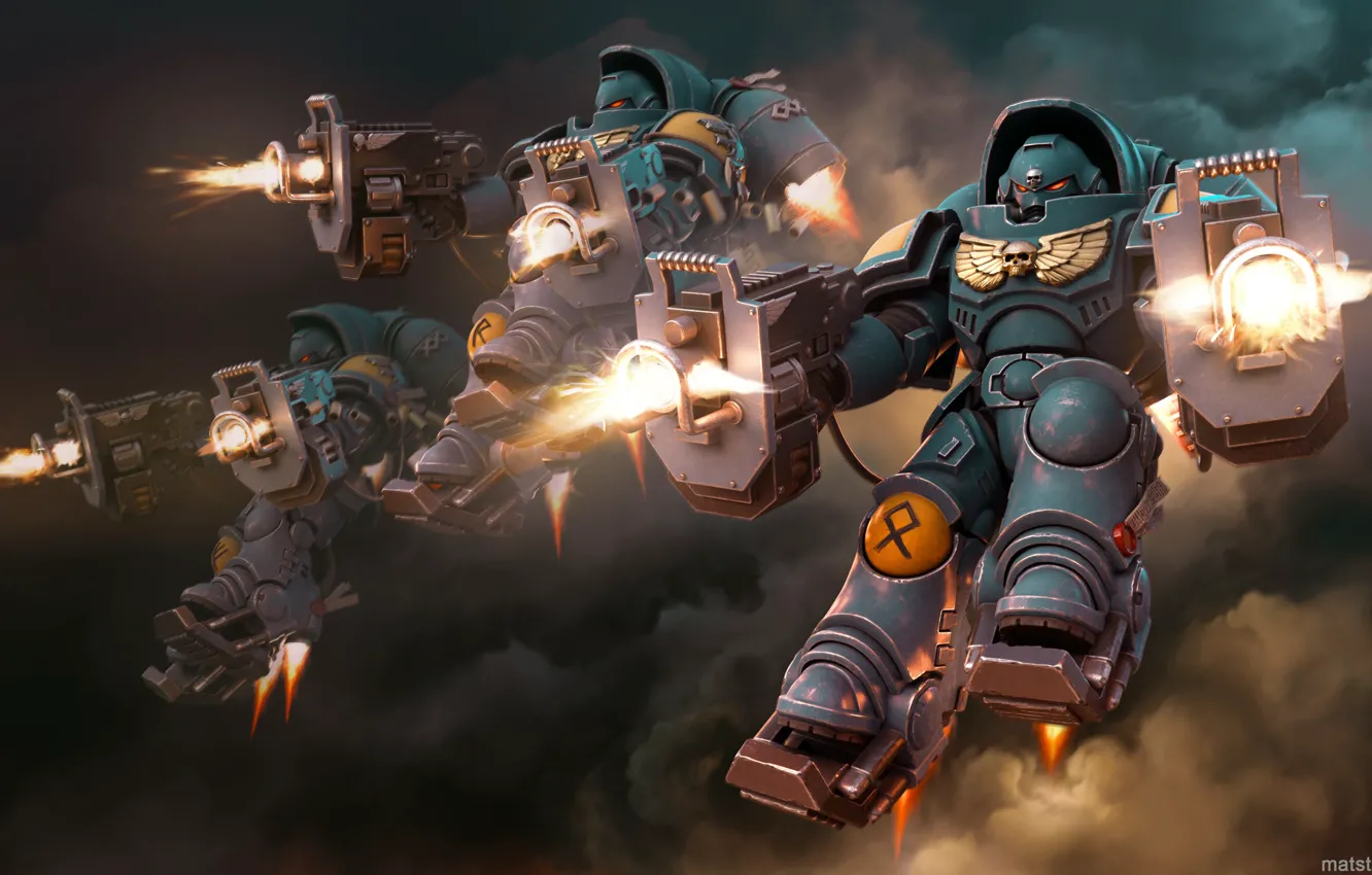 Wallpaper gun, armor, war, warhammer 40, ultramarines, warhammer 40K ...