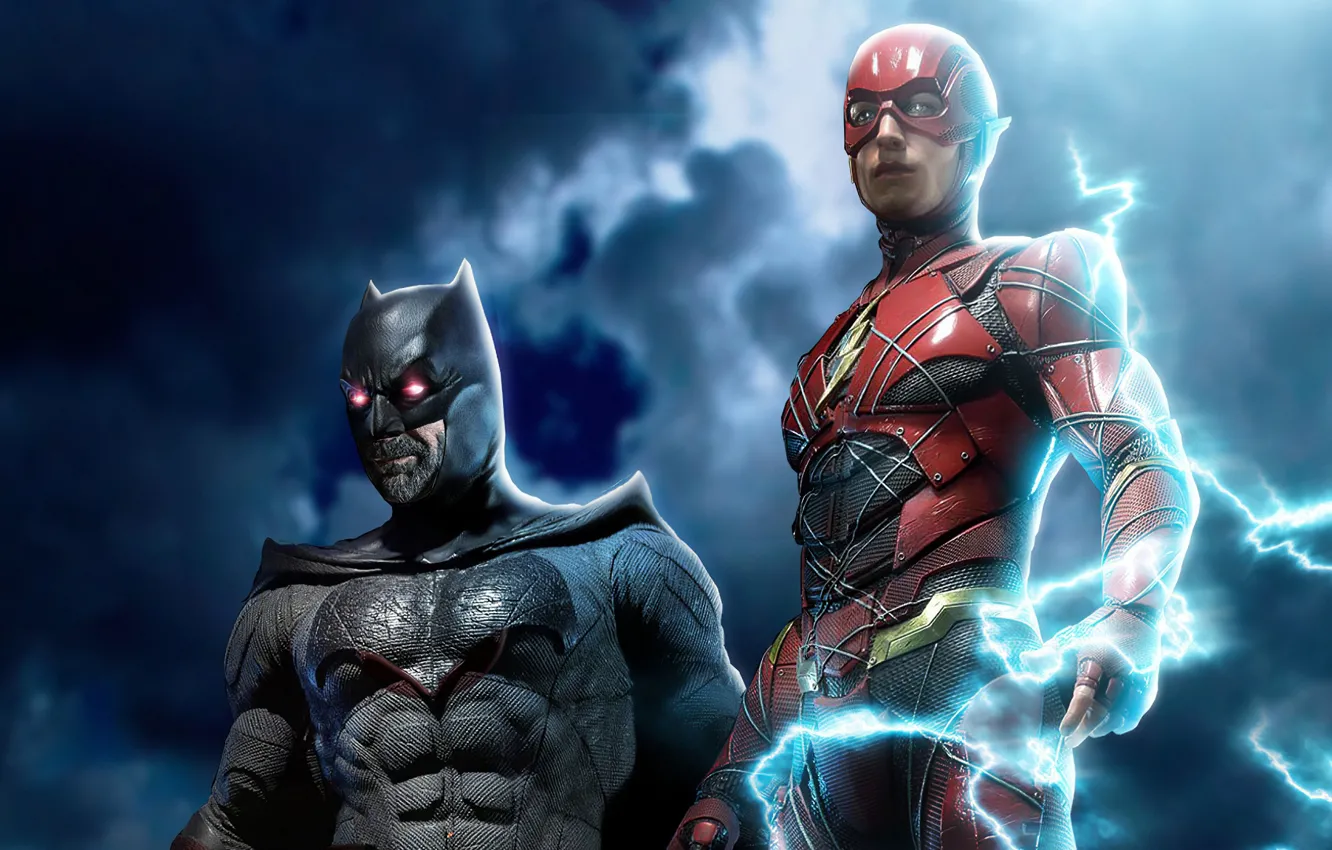 Wallpaper lightning, guy, heroes, Batman for mobile and desktop ...
