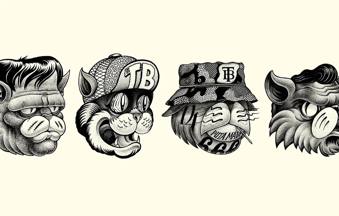 Wallpaper Minimalism, Humor, Art, Art, Cats, Minimalism, Cats, Hello Shane for mobile and ...