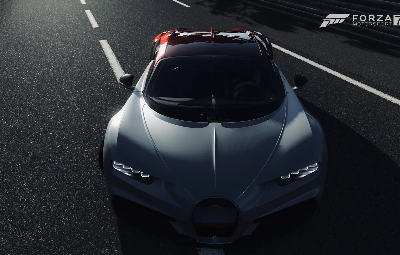 Wallpaper HDR, Bugatti, Game, Reflection, FM7, UHD, Chiron, Forza ...