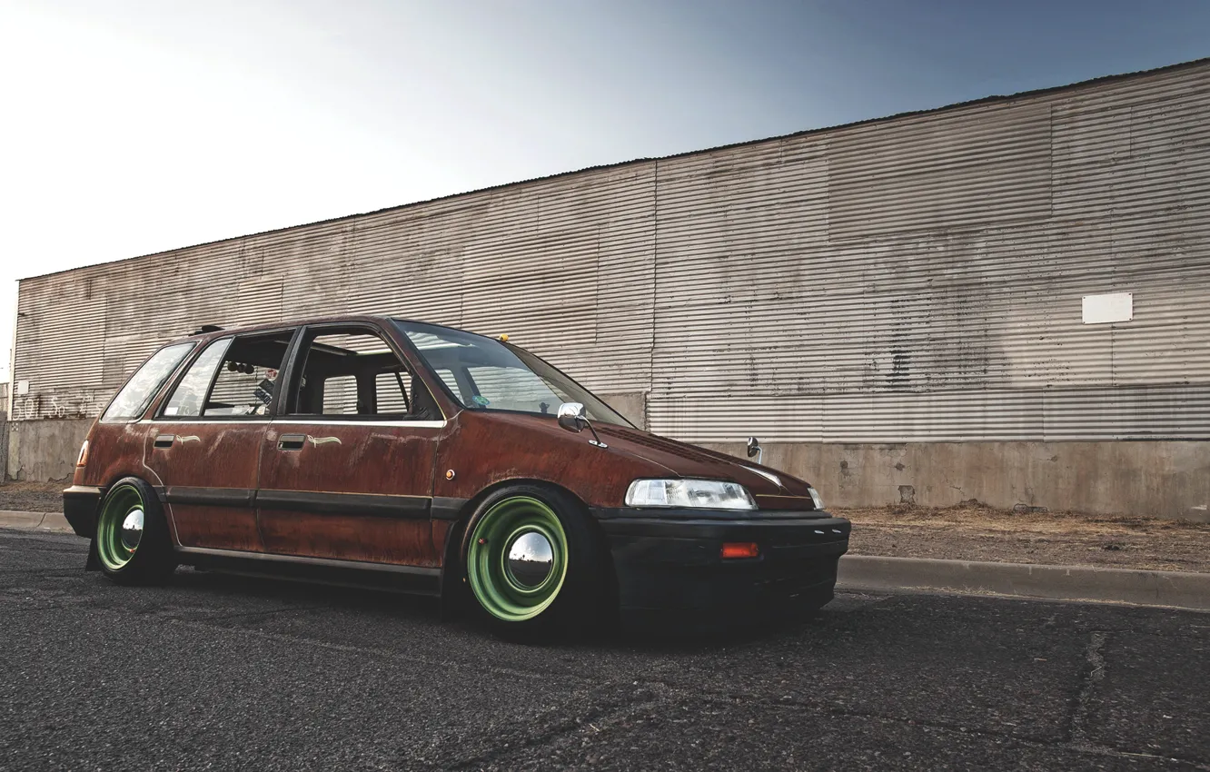 Wallpaper rust, honda, Honda, civic, wagon, civic, rust for mobile and ...