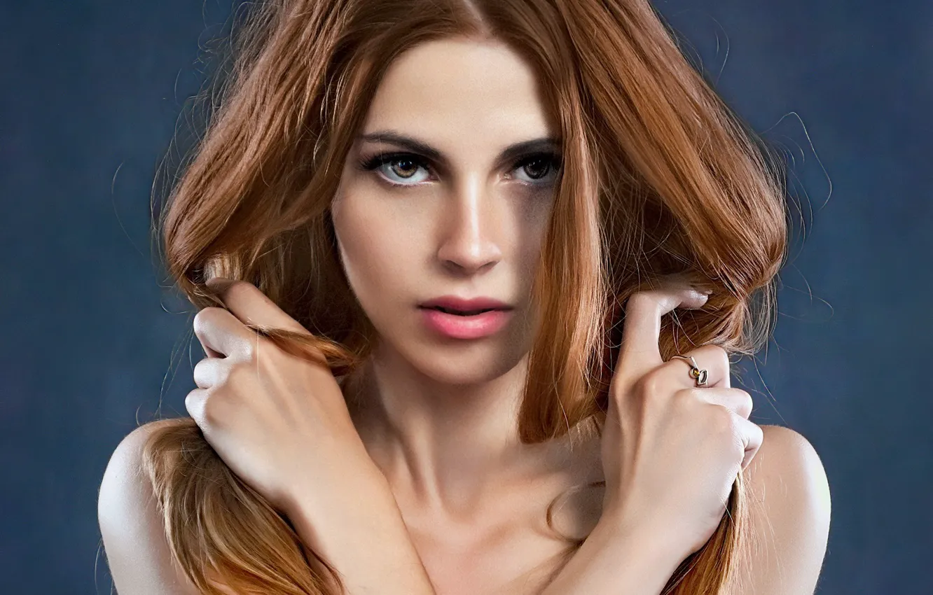 Wallpaper model, hands, redhead, Jerzy Gorecki for mobile and desktop ...