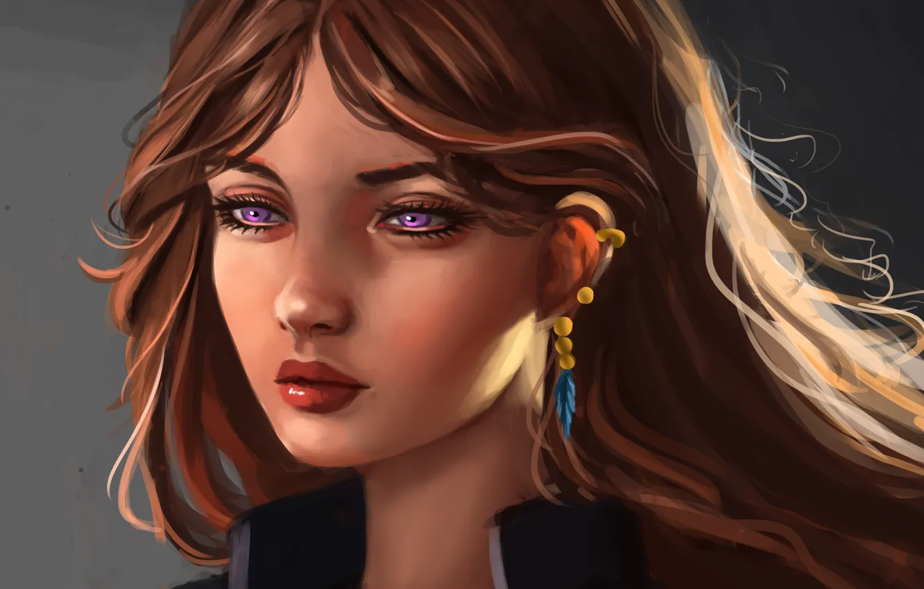 Wallpaper girl, art, by Whails for mobile and desktop, section живопись ...