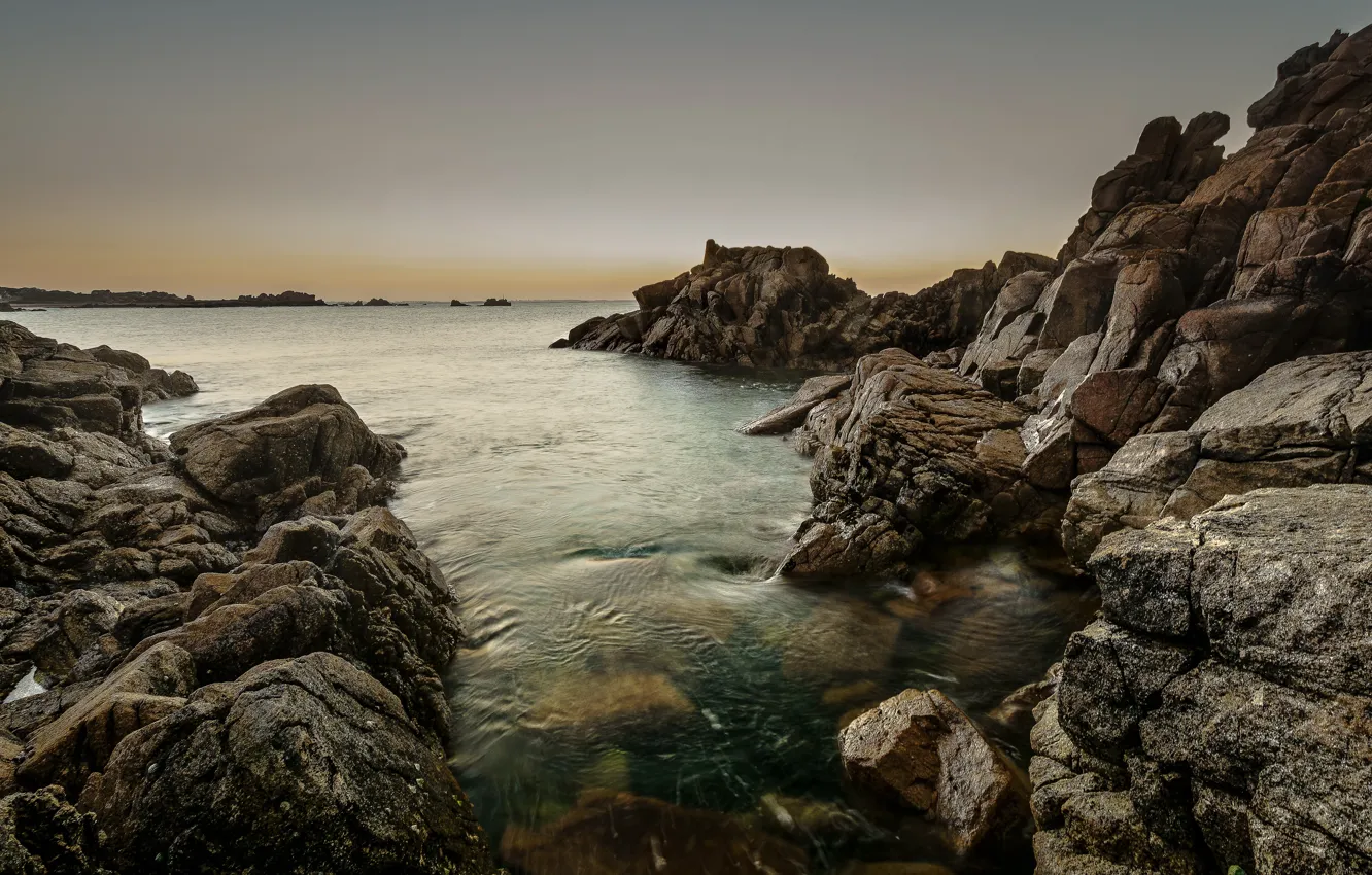 Wallpaper sea, nature, seascape, rocks, marine, shore for mobile and ...