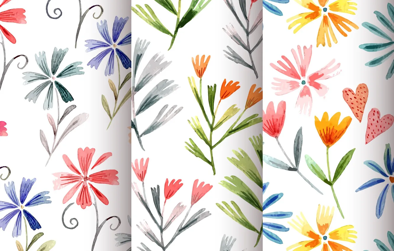 Wallpaper background, texture, colorful, summer, Flowers, patterns ...