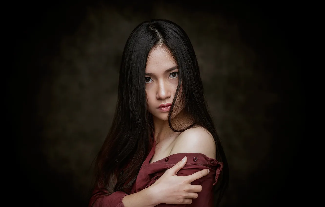 Wallpaper look, portrait, Asian, Hoang Viet Nguyen for mobile and desktop, section девушки ...