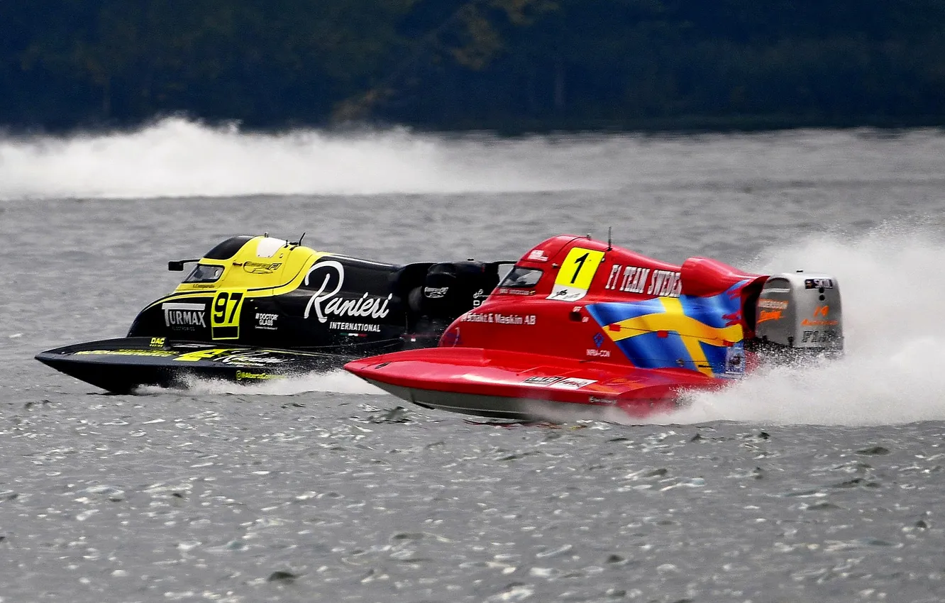Wallpaper speed, boats, race for mobile and desktop, section спорт ...
