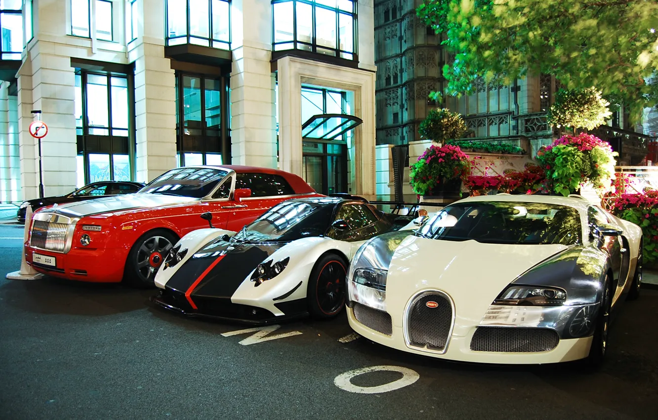 Wallpaper Rolls-Royce, Phantom, Bugatti, Veyron, Pagani, Zonda, Сoupe ...