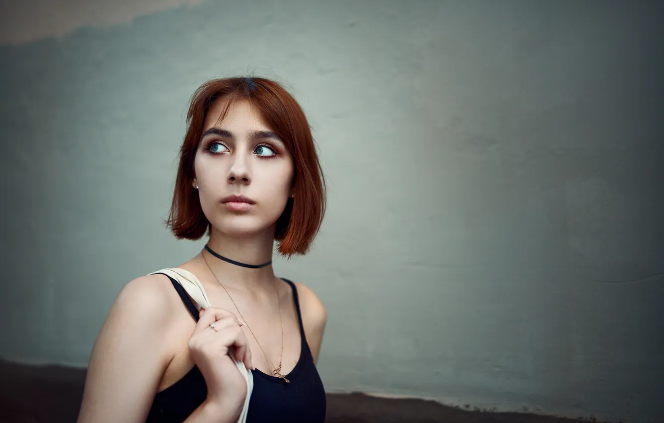 Wallpaper look, portrait, blue eyes, cute girl, Alexey Voltov for ...