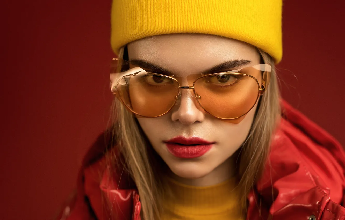 Wallpaper model, makeup, glasses, Alexander Shulzhenko, Anastasiya Names for mobile and desktop ...