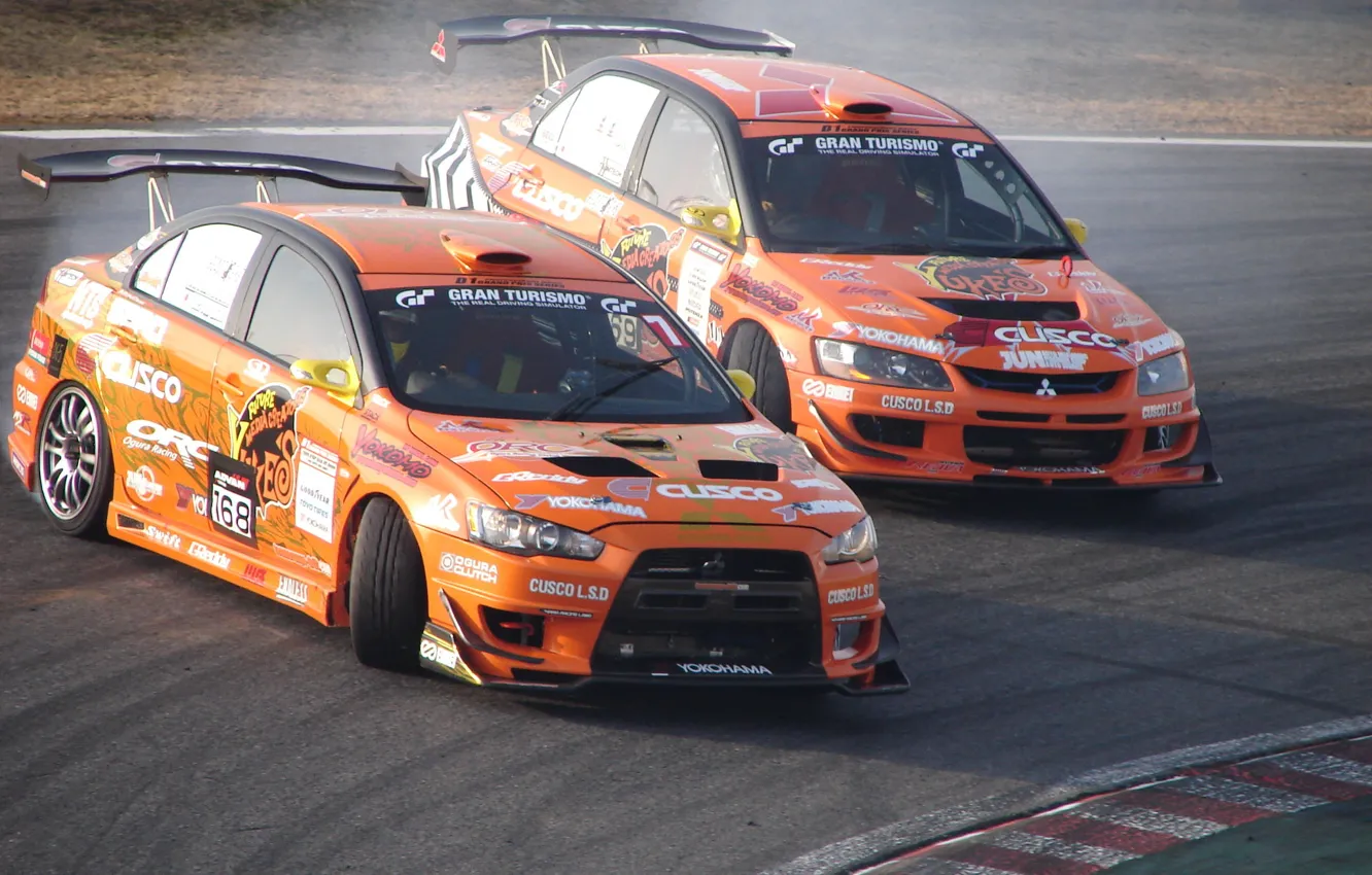Wallpaper Auto, Sport, Skid, Mitsubishi, Lancer, Drift, Drift, Car for ...