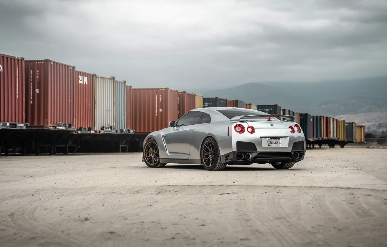 Wallpaper nissan, gt-r, rear view for mobile and desktop, section ...