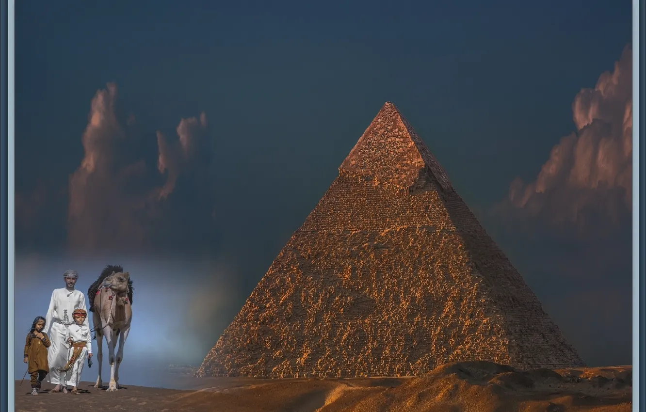 Wallpaper people, camel, pyramid, Egypt, ART, Art, tourism, Egypt for ...