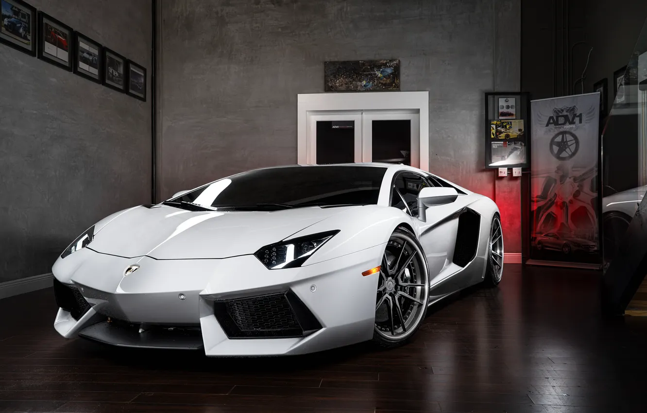 Wallpaper Lamborghini, Power, Front, White, LP700-4, Aventador, Wheels ...