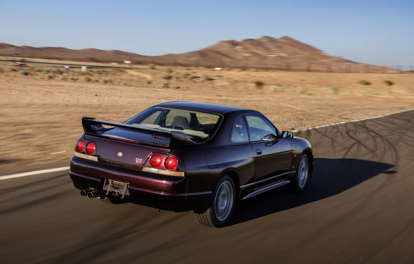 Wallpaper Nissan, GT-R, skyline, R33, Nissan Skyline GT-R, rear view ...