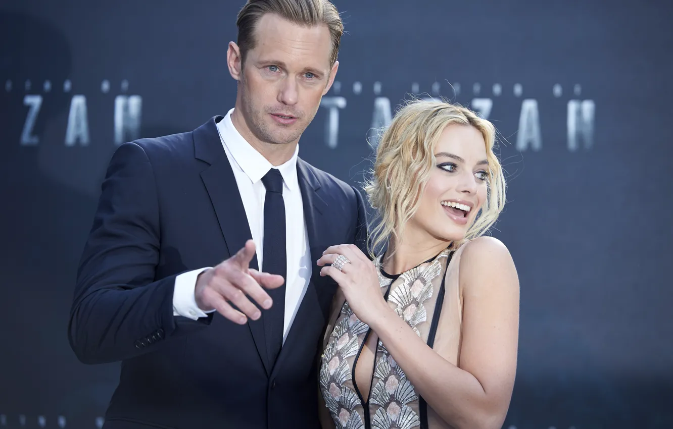 Wallpaper Margot Robbie, Alexander Skarsgard, Alexander Skarsgard, Margot Robbie, The Legend of ...