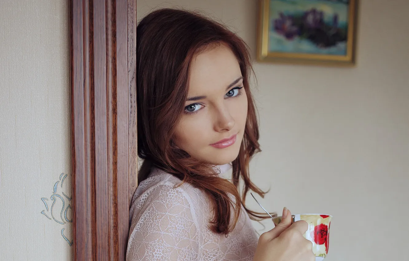 Wallpaper model, mug, brown hair, Cathleen A for mobile and desktop ...