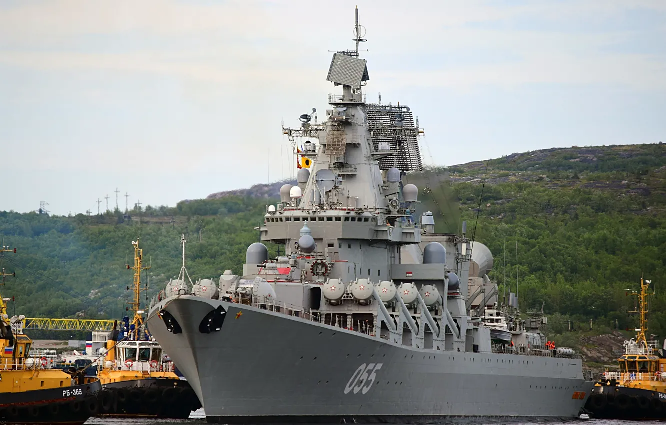Wallpaper modernization, missile cruiser, the project 1164, Marshal ...