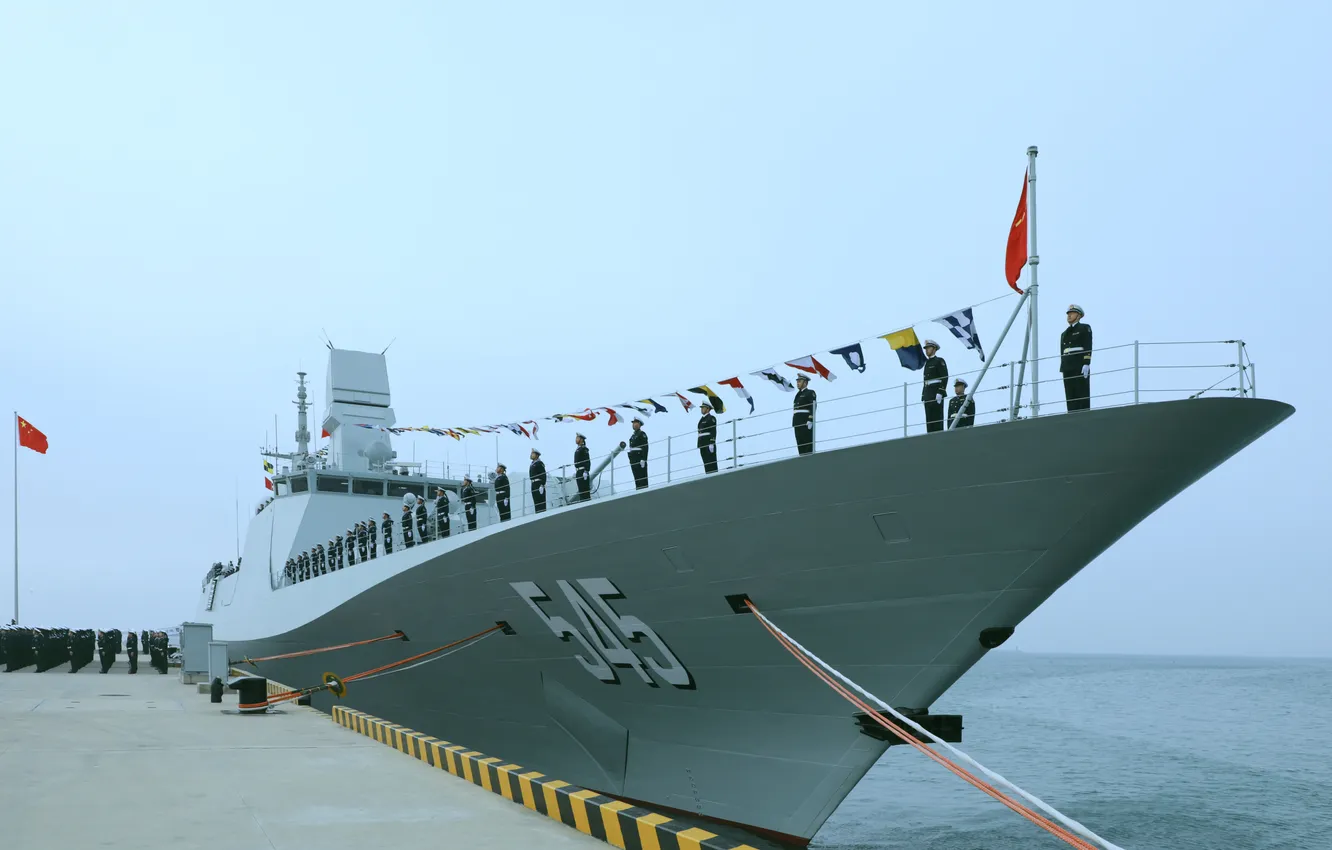 Wallpaper China, frigate, Type 054B, Luohe for mobile and desktop ...