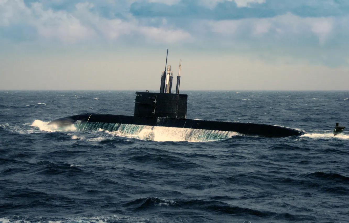 Wallpaper submarine, diesel-electric, the project 677 for mobile and ...