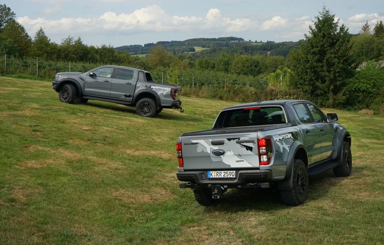 Wallpaper Ford, meadow, grey, Raptor, Ranger, pickups, 2019 images for ...