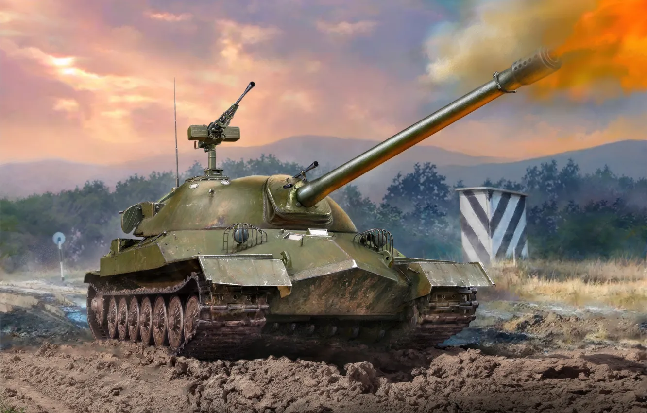Wallpaper tank, USSR, Vladimir Nartov, supertank IS-7 for mobile and ...