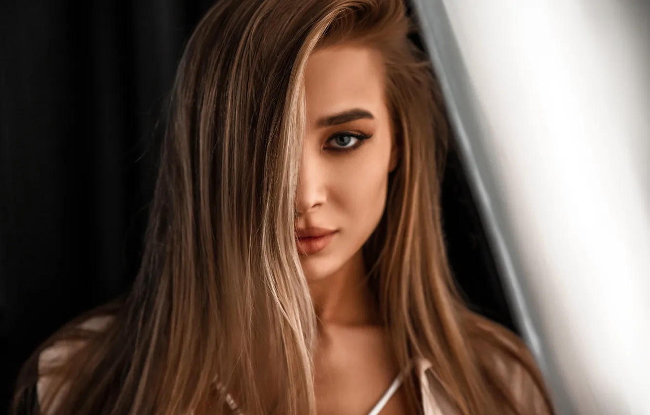 Wallpaper look, girl, model, Angelica Lesik, Roman Scratch, Roman Tyryshkin for mobile and ...