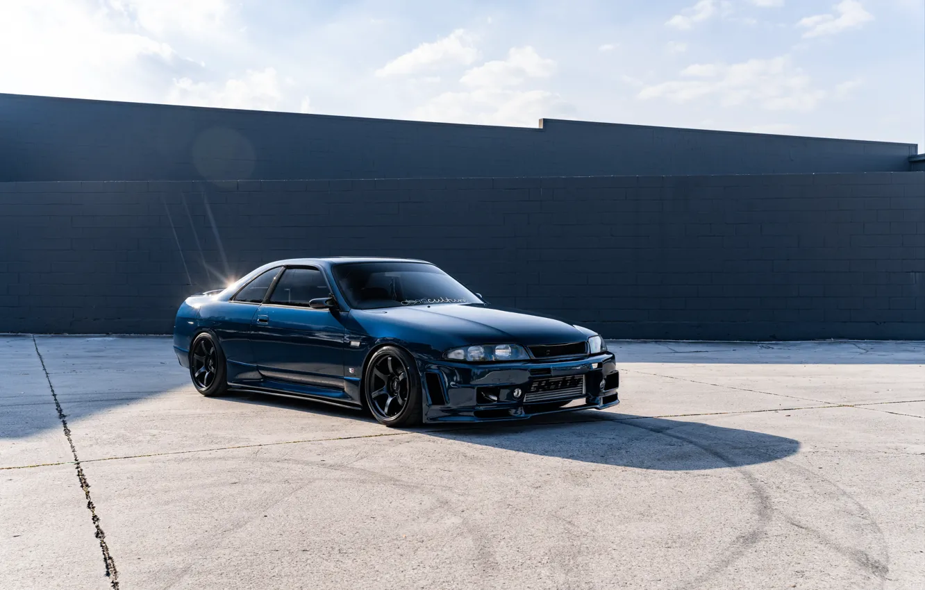 Wallpaper Nissan, blue, Nissan Skyline, stance, R33, skyline r33 for ...
