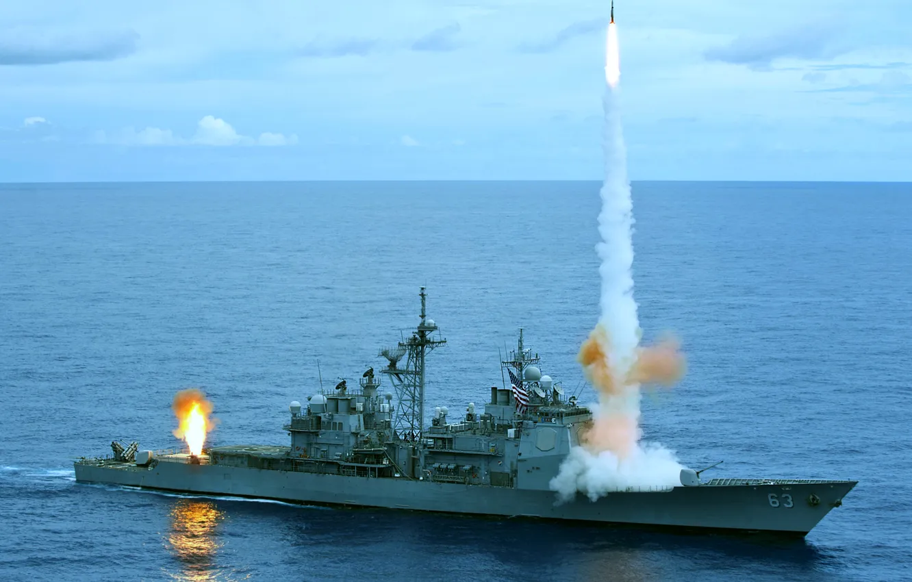 Wallpaper US NAVY, missile cruiser, USS Cowpens, CG-63 for mobile and ...