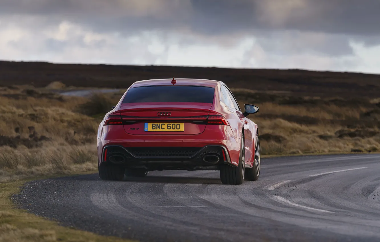 Wallpaper Audi, rear view, RS 7, 2020, UK version, RS7 Sportback images ...