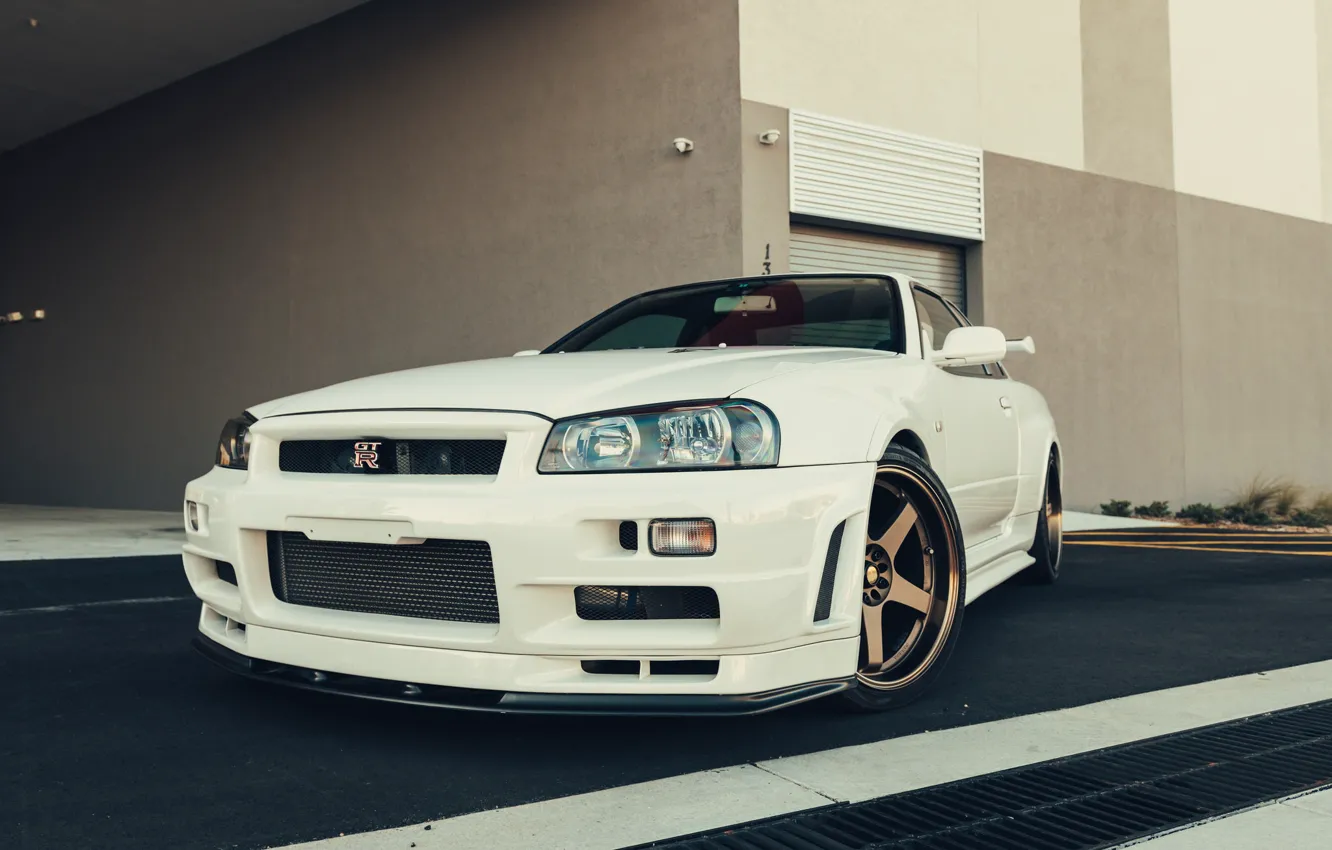 Wallpaper GTR, Japan, Nissan, Classic, White, R34 images for desktop ...