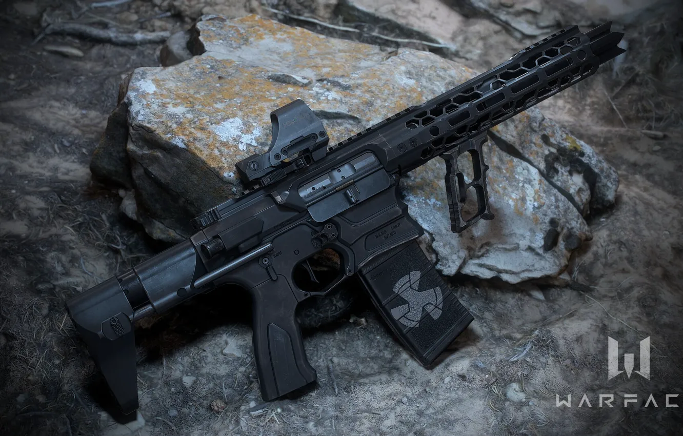 Wallpaper rendering, weapons, rifle, weapon, render, custom, render, 3d ...