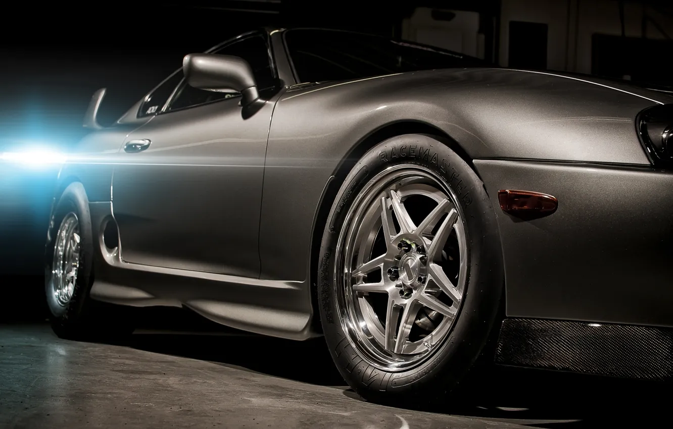 Wallpaper light, grey, tuning, flash, sports car, twilight, Toyota ...