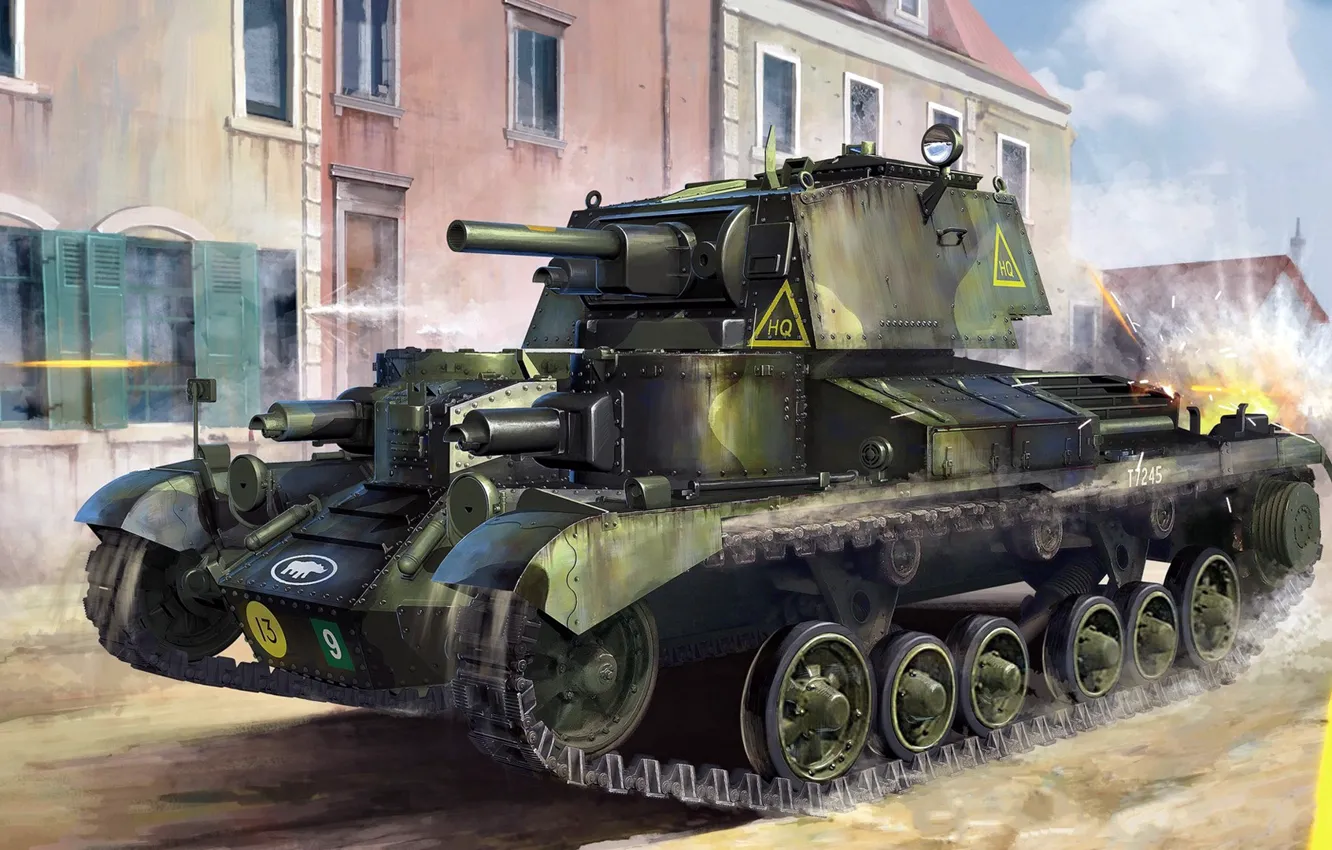 Wallpaper The 1930-ies, "Vikkers", Tank Cruiser, British cruiser tank ...