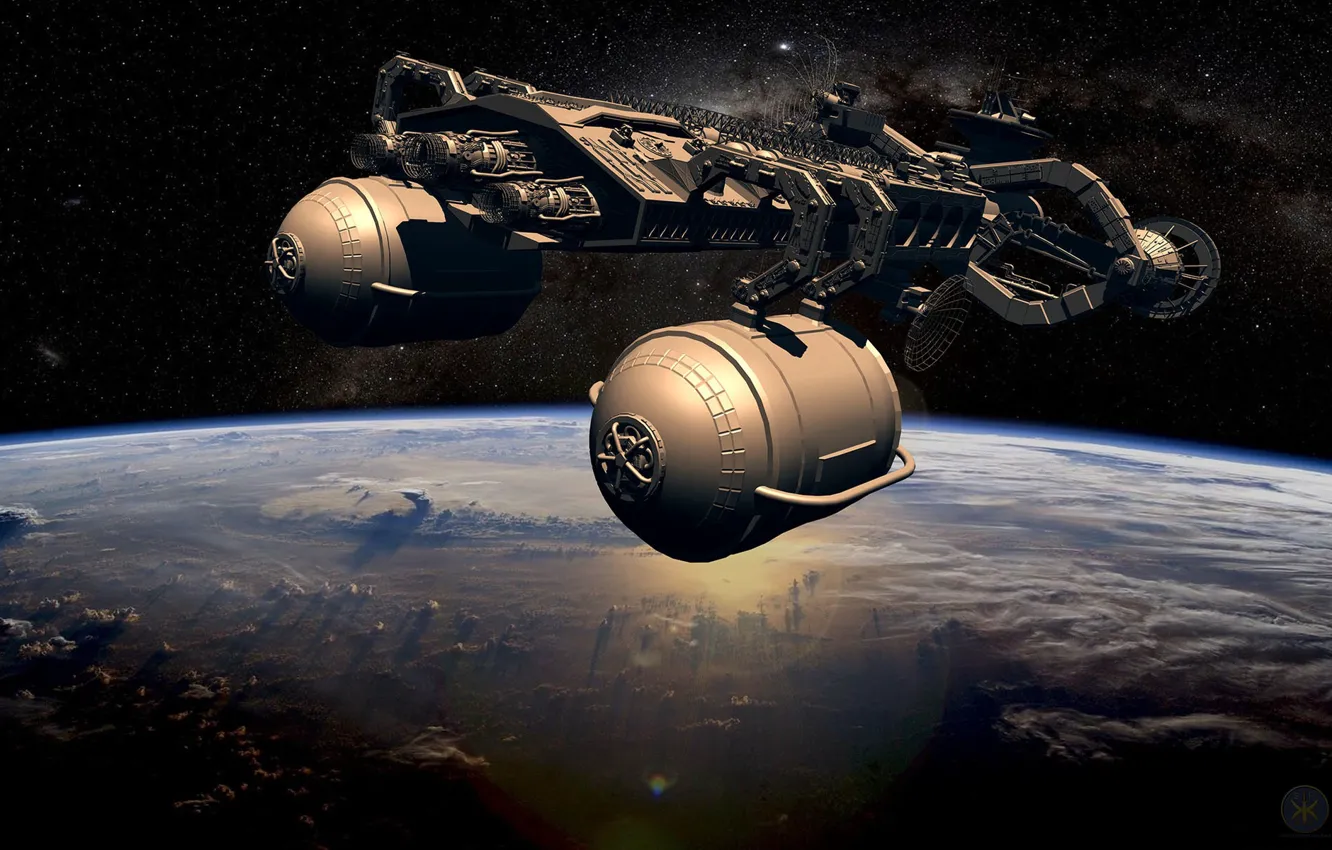 Wallpaper space, stars, planet, antares over planet, HMS Antares for ...