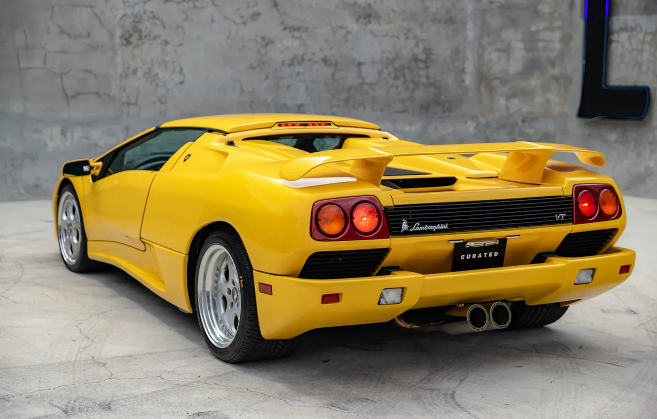 Wallpaper Lamborghini, Lambo, rear view, Diablo, Lamborghini Diablo VT ...
