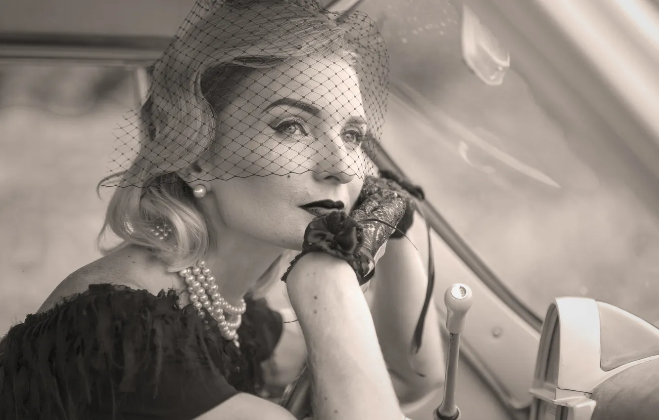 Wallpaper eyes, look, girl, retro, model, Anna, Evgeny Degtev for ...