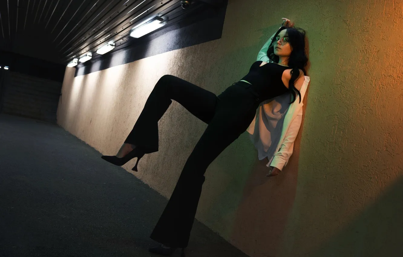 Wallpaper girl, sweetheart, model, Glasses, brunette, Wallpaper, Shoes ...