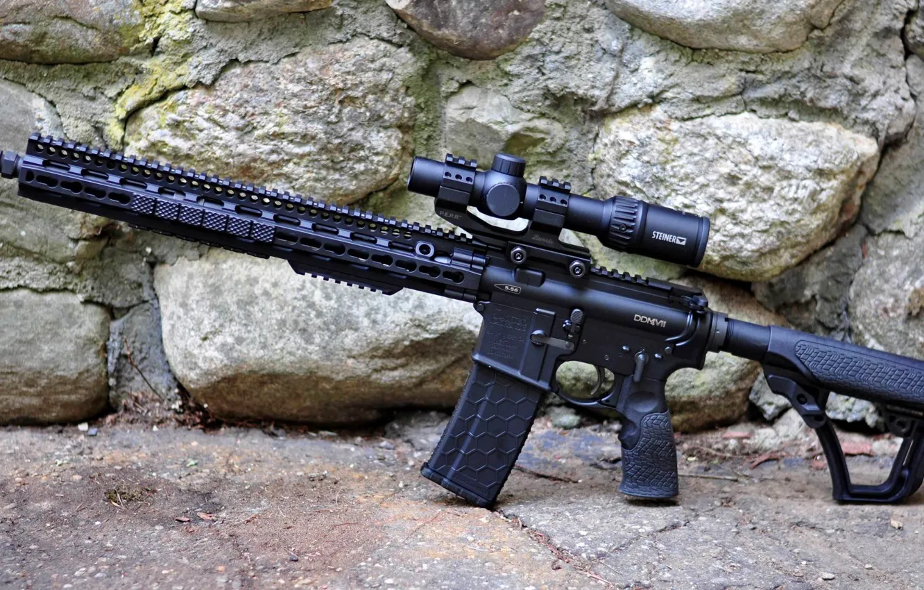 Wallpaper weapons, rifle, weapon, custom, M16, ar-15, assault rifle ...