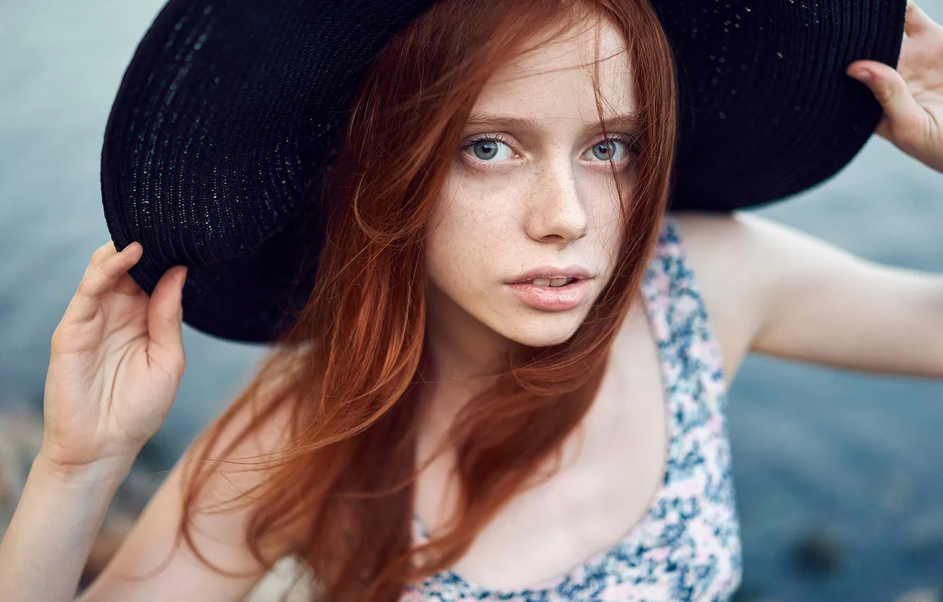 Wallpaper Freckles Hat Kate The Beauty Katyusha Catherine