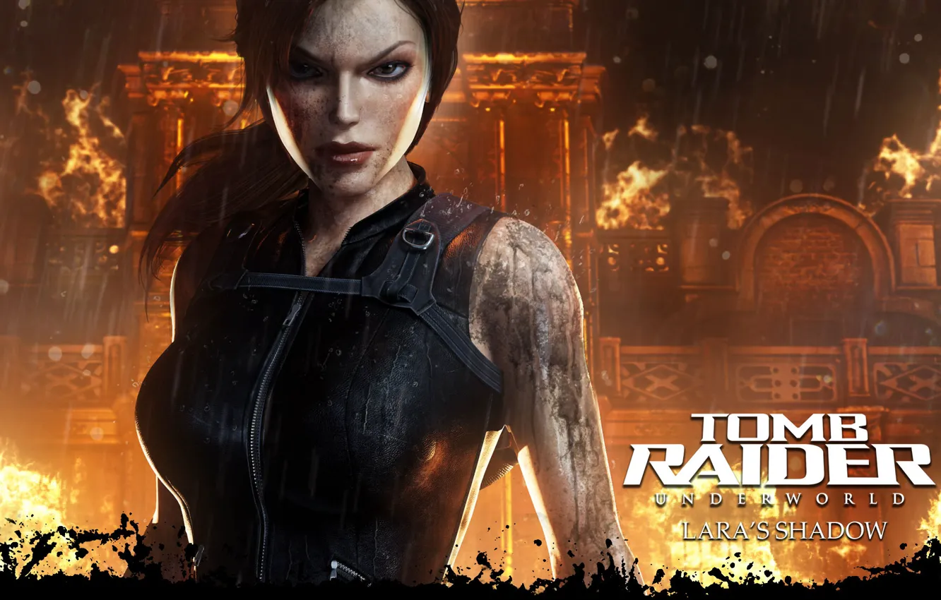 Wallpaper look, rain, fire, flame, dirt, destruction, underworld, the ...