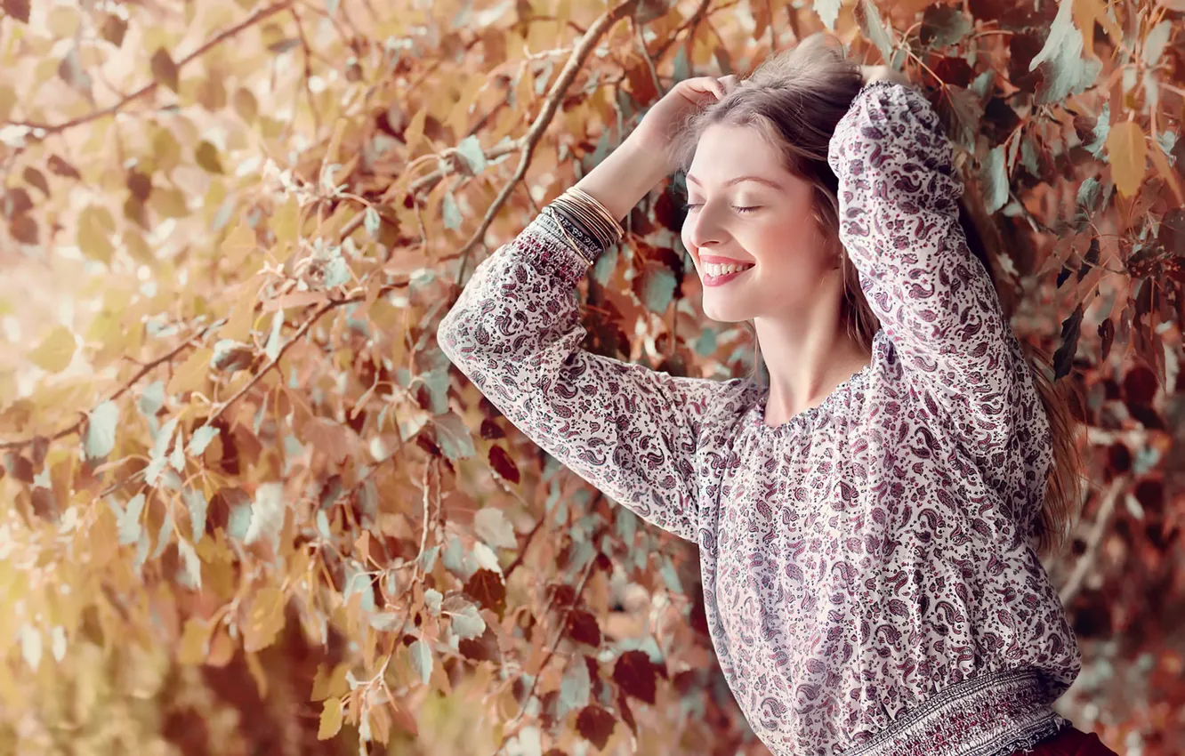 Wallpaper summer, girl, smile for mobile and desktop, section девушки ...