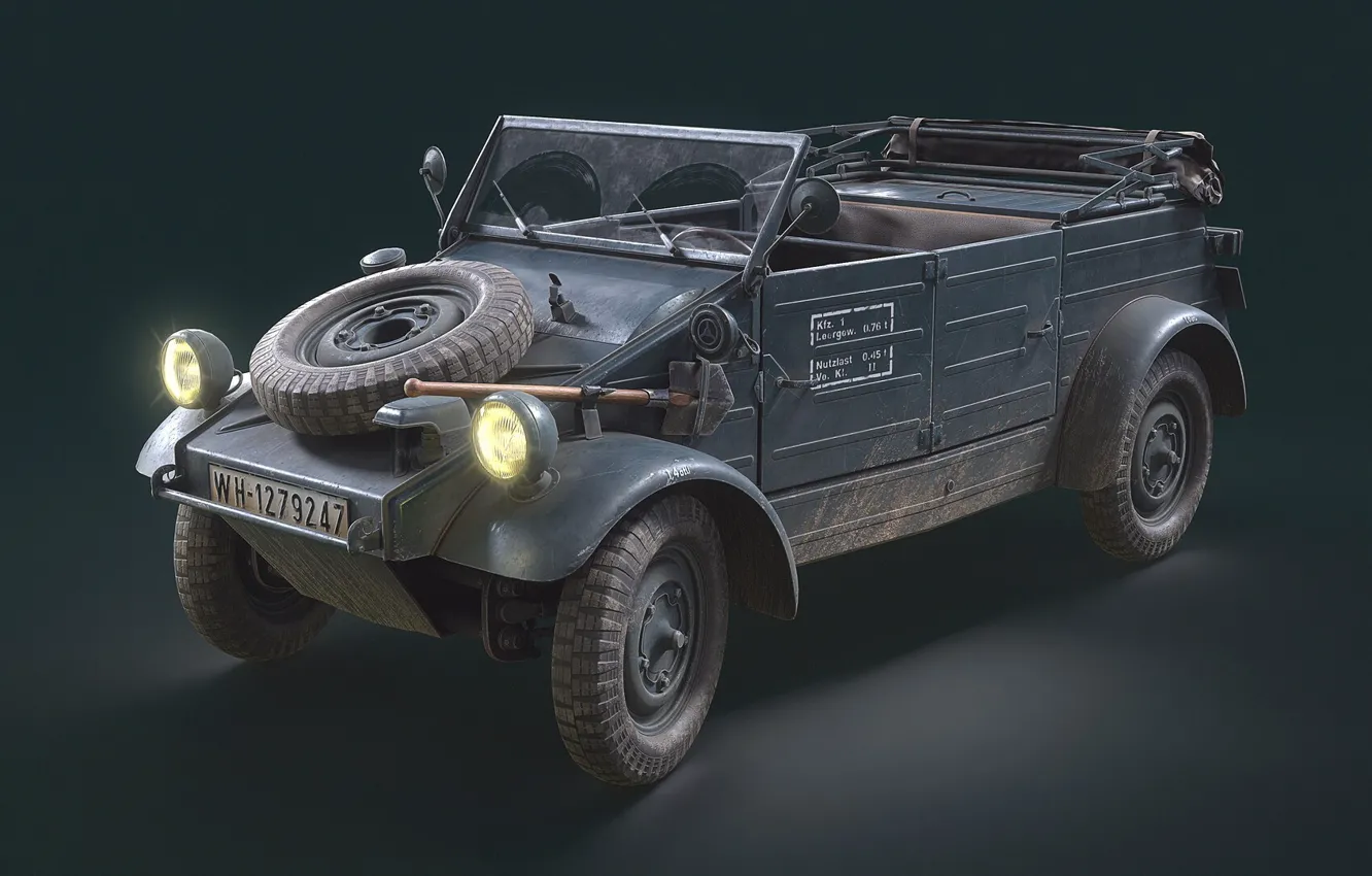 Wallpaper Germany, The second World war, WV Kübelwagen Type 82, Army ...