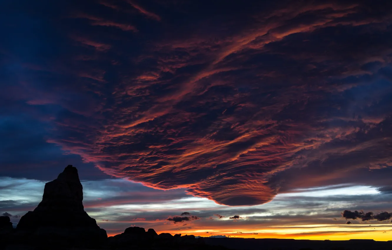 Wallpaper the sky, clouds, tornado, Crimson Turbulence for mobile and ...