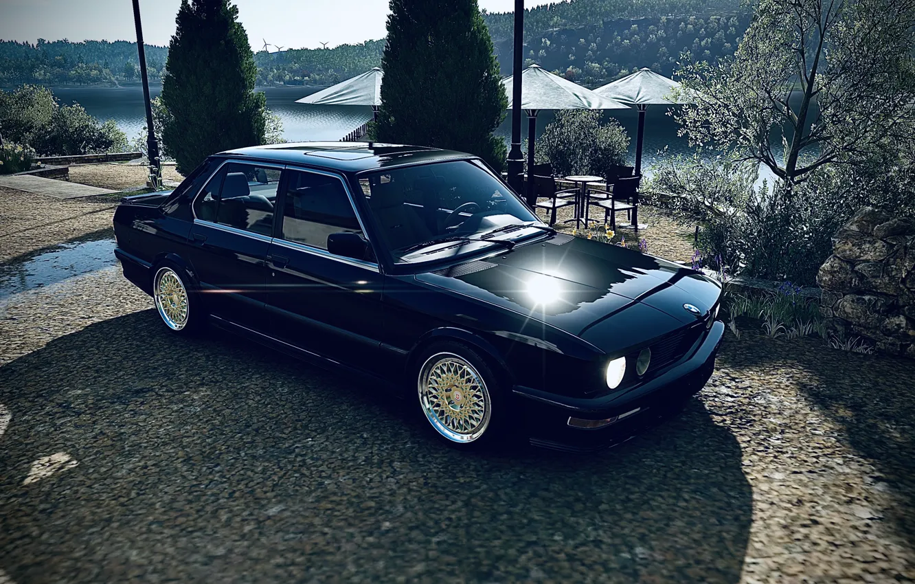 Wallpaper HDR, BMW, Wood, Spring, Game, Sea, E28, Trees, Sunlight, 5 ...