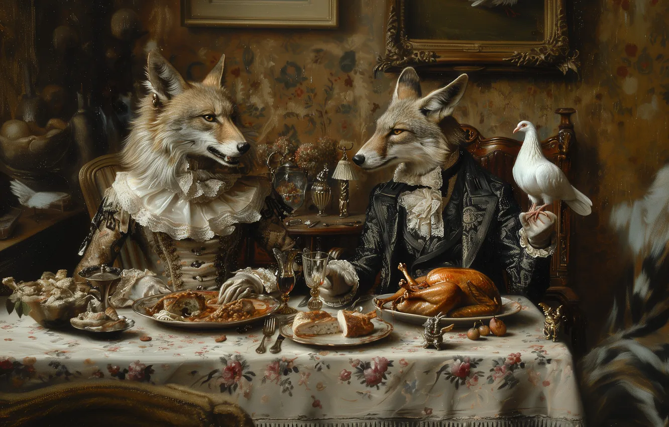 Wallpaper fantasy, wolf, picture, fantasy, history, coyote, mythology ...