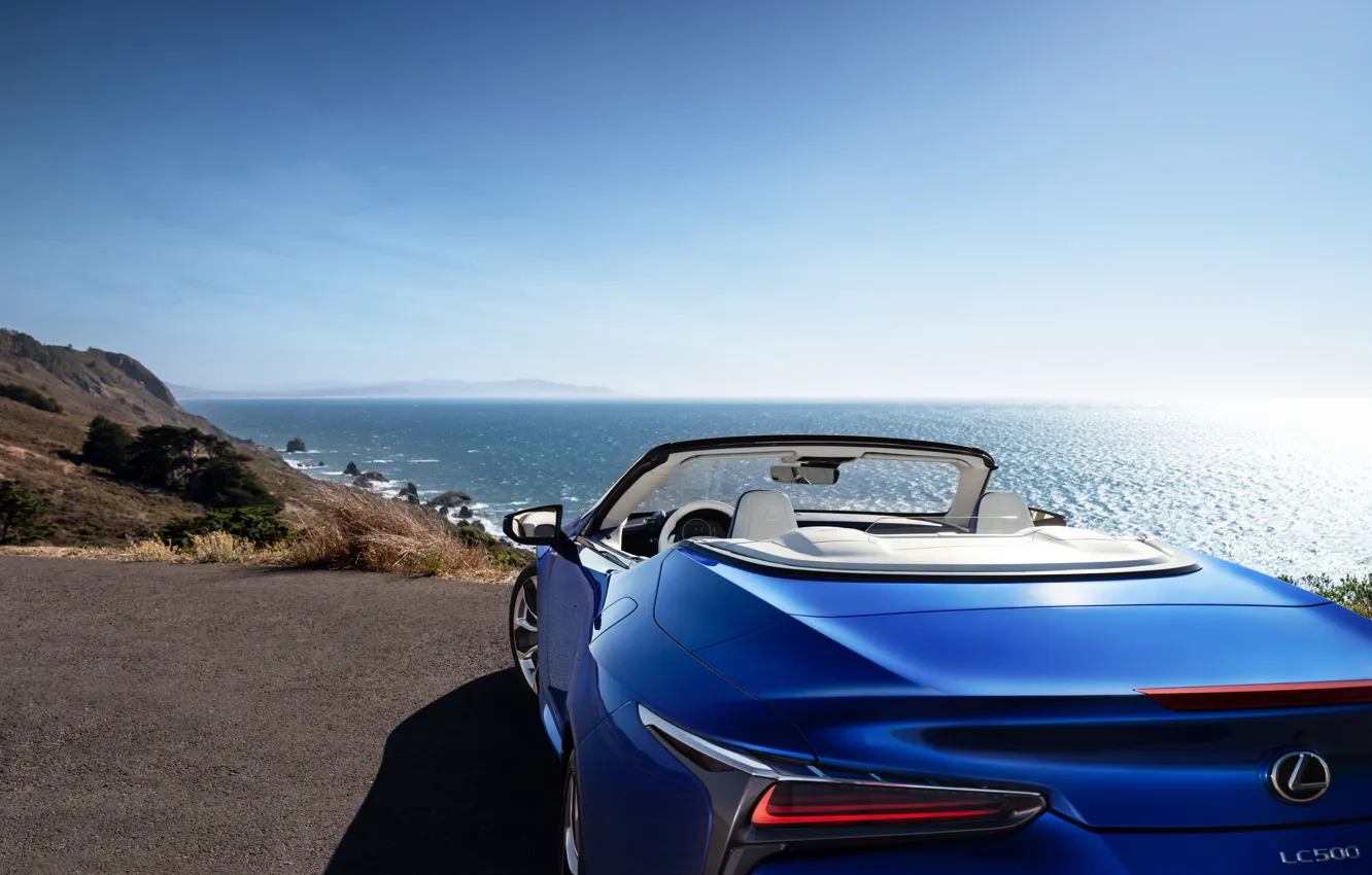 Wallpaper coast, Lexus, Convertible, LC 500, 2021 for mobile and ...