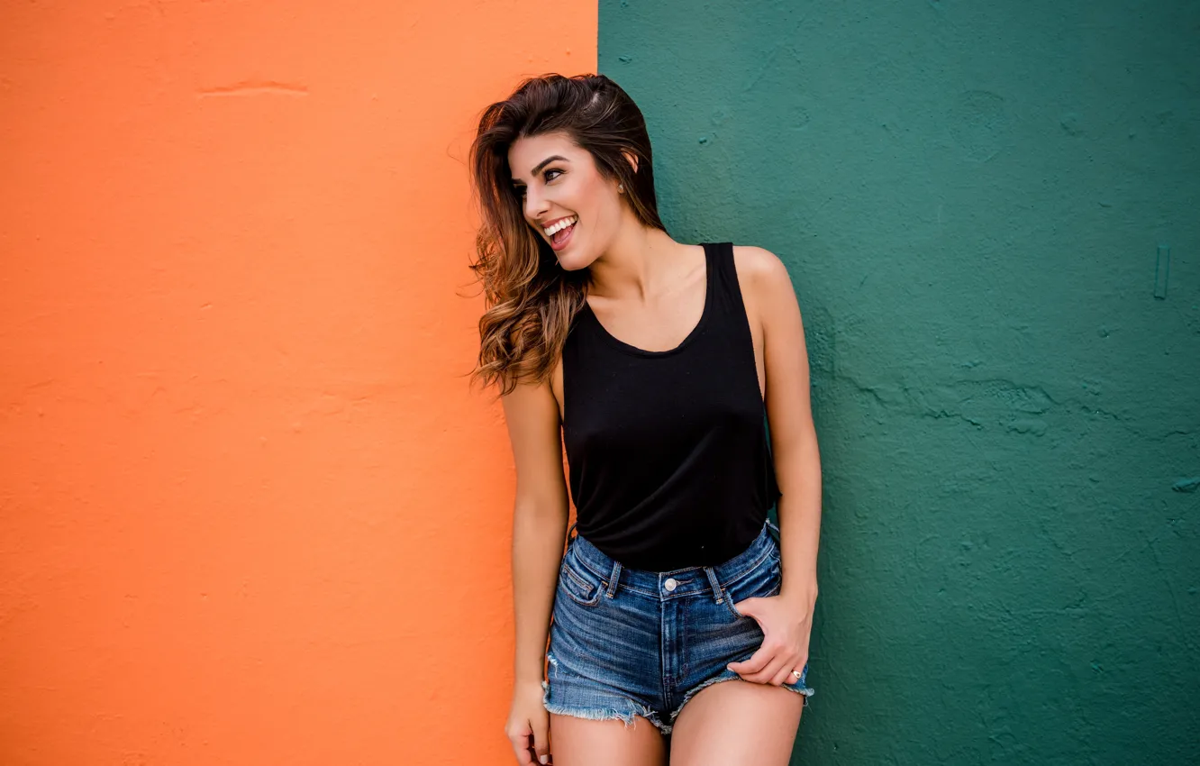 Wallpaper face, smile, style, background, model, hair, beauty, Monica ...